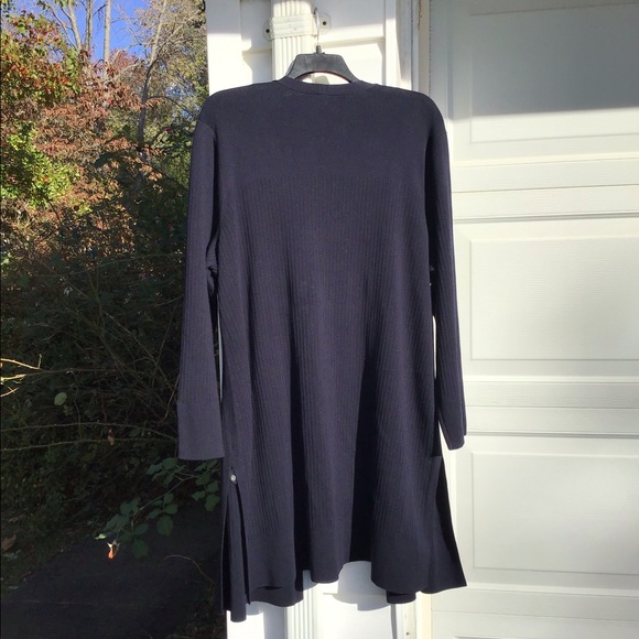 Talbots | Sweaters | Nwt Talbots Gorgeous Navy Blue Long Cardigan ...